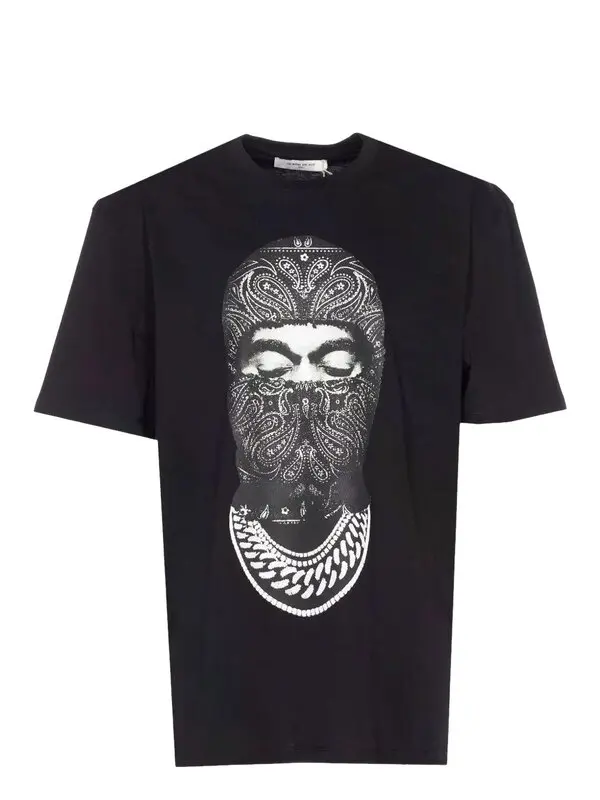 IH NOM UH NIT Paisley-print Crew-neck T-shirt - Black