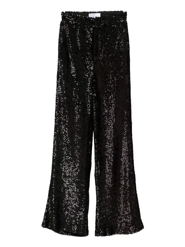 Giuseppe Di Morabito Sequin Palazzo Pants - Black