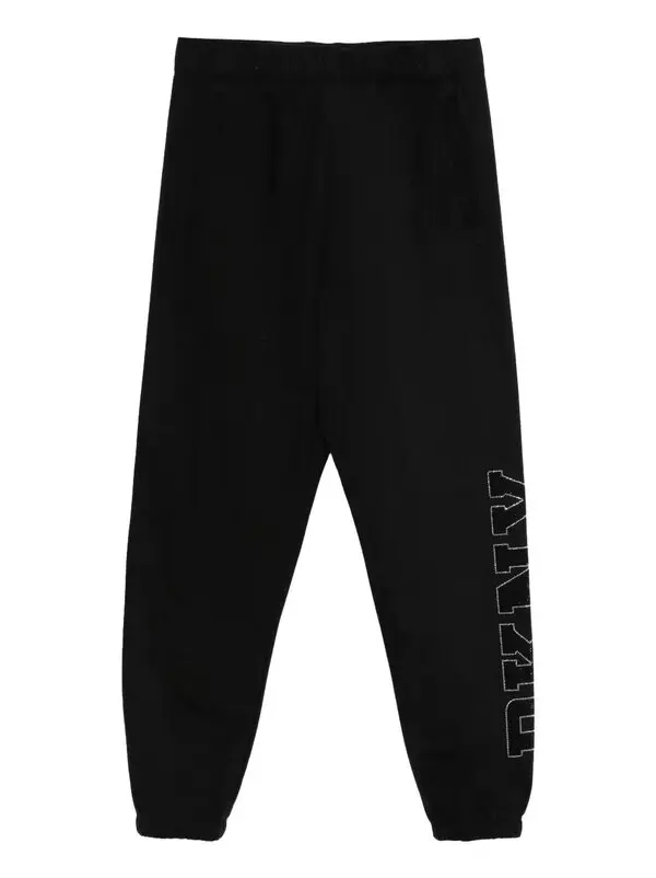 Dkny Rhinestone-embellished Track Pants - Black