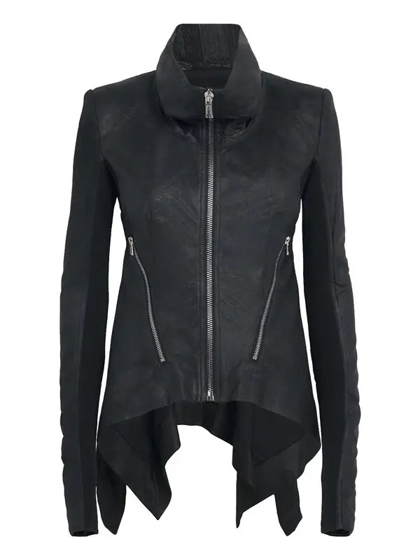 Rick Owens Naska Leather Jacket - Black
