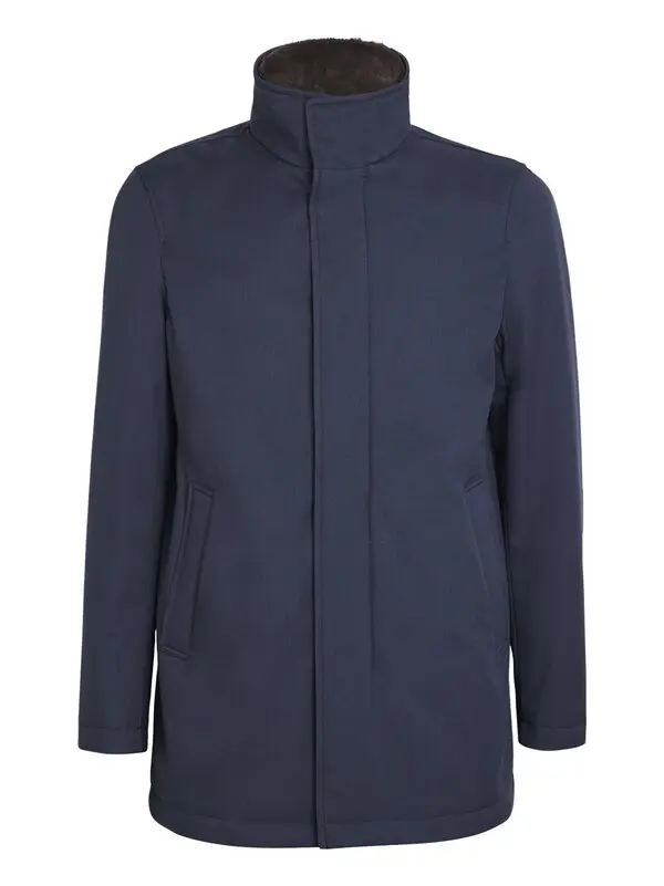 Herno Padded Car Coat - Navy