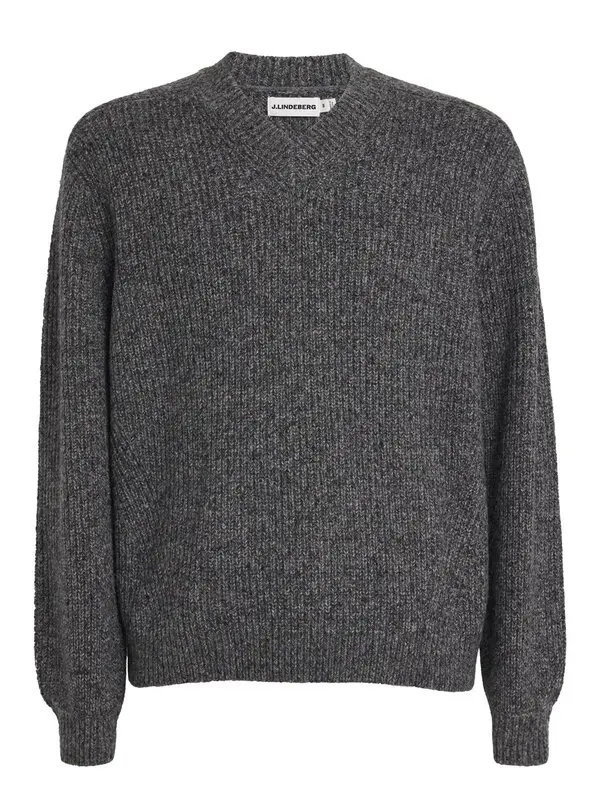 J. Lindeberg Wool-blend Vitor Sweater - Grey