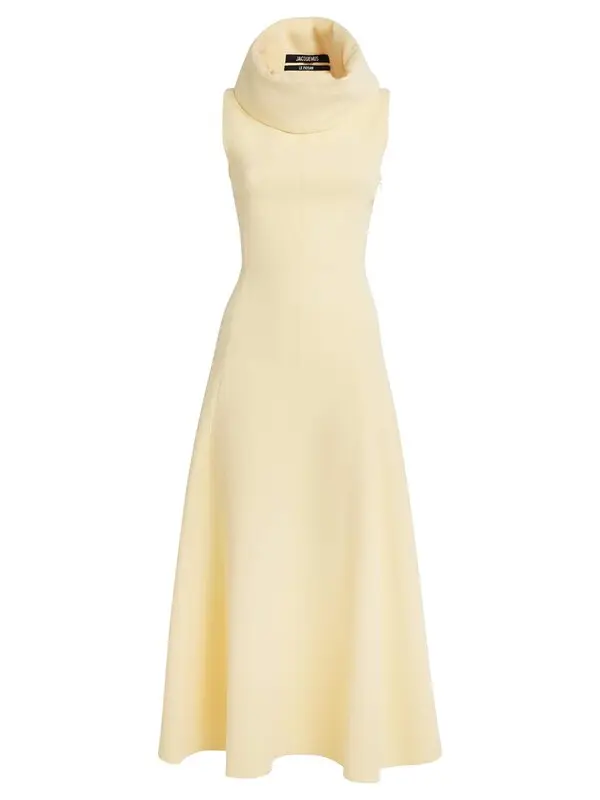 Jacquemus Triangle Midi Dress - Yellow