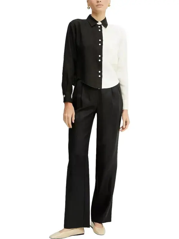 FORTE_FORTE Vakko Linen Shirt - Black