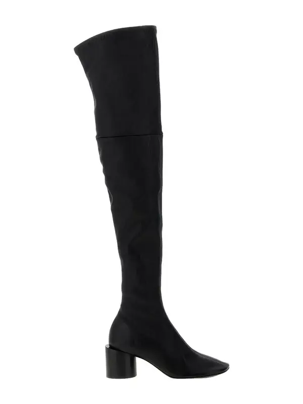 JIL SANDER 60mm Leather Over-the-knee Boots - Black