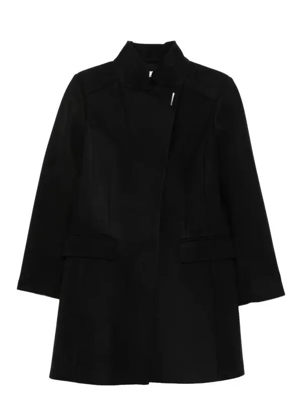 Liu Jo High-neck Asymmetric Coat - Black
