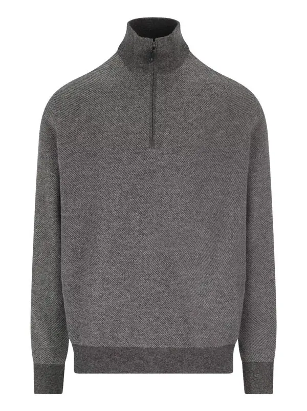 Loro Piana Half-zip Sweater - Grey
