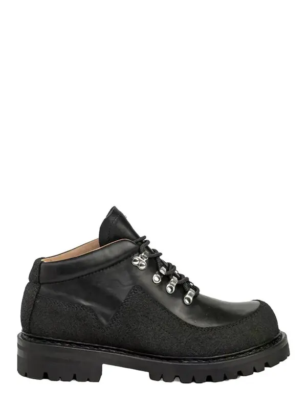 Our Legacy Leather Lace-up Boots - Black