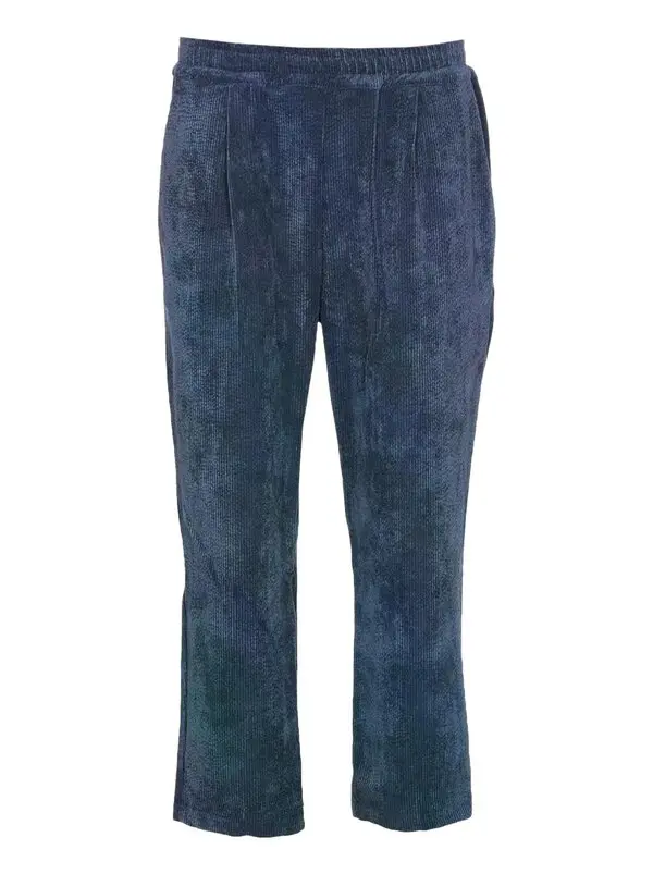 FAMILY FIRST Elastic-waist Corduroy Trousers - Blue