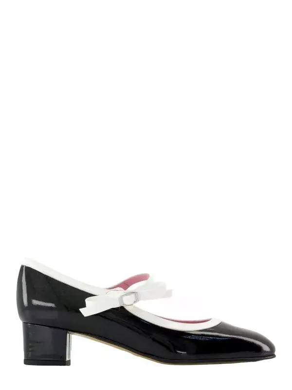 CAREL Kina Patent-leather Bow Pumps - Black