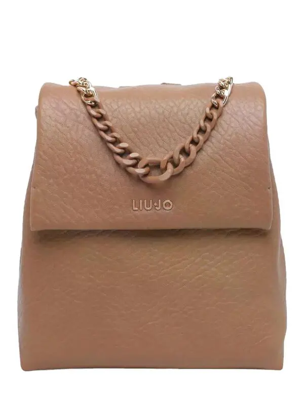 Liu Jo Chain-embellished Flap Backpack - Brown