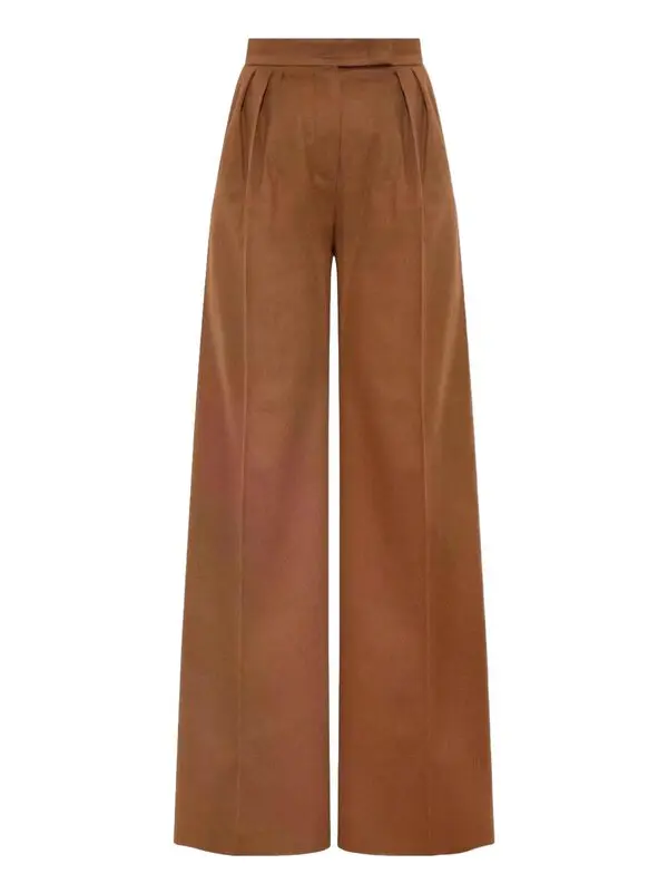 Max Mara Pleated-front Trousers - Brown