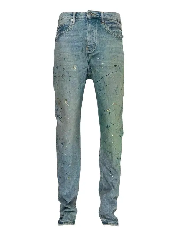 PURPLE BRAND Paint-splatter Jeans - Blue