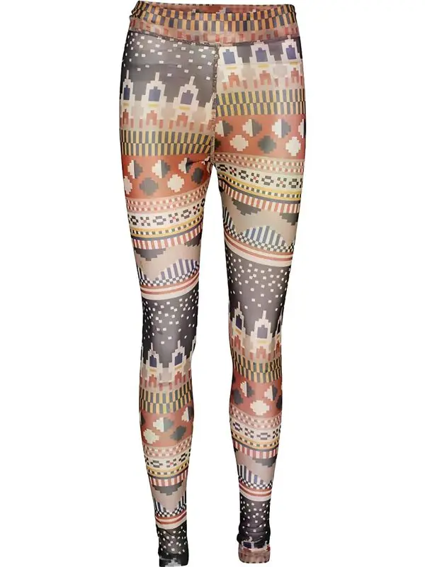Henrik Vibskov Geometric-pattern Leggings - Brown