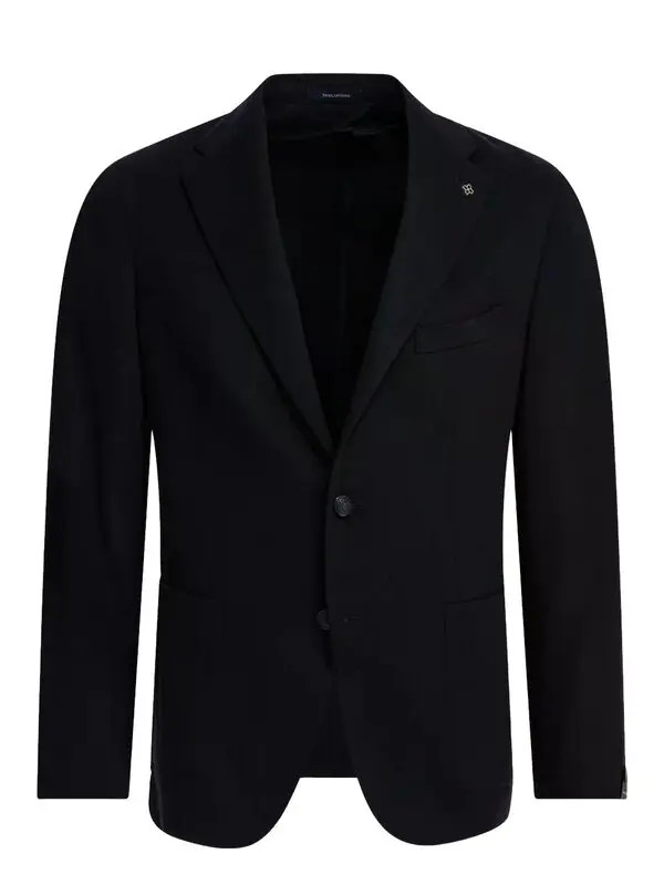 Tagliatore Patch-pocket Buttoned Blazer - Blue