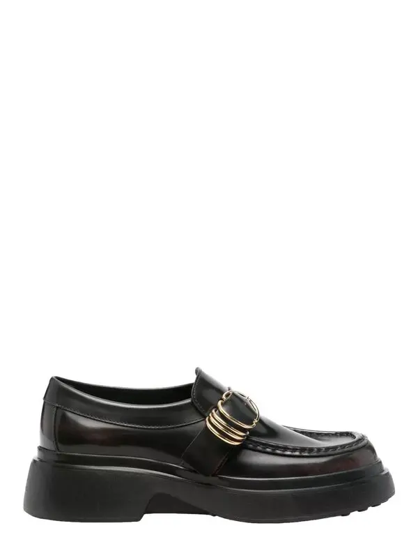TOD'S Buckle-detail Platform Loafers - Black