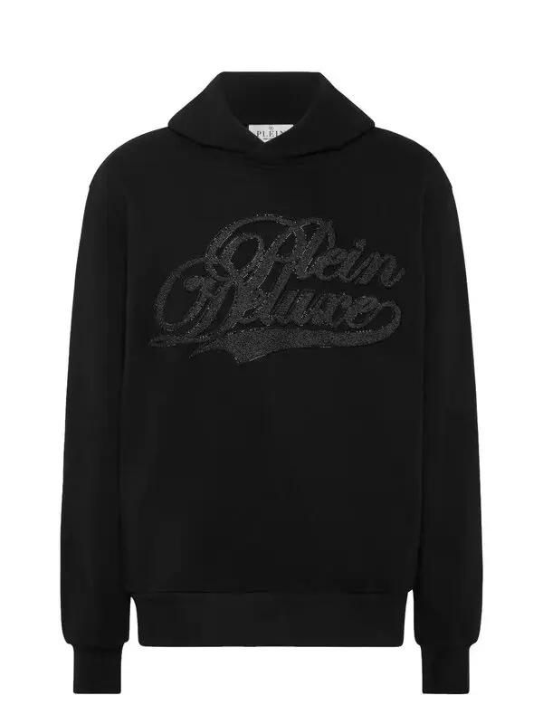 Philipp Plein Crystal-embellished Hoodie - Black