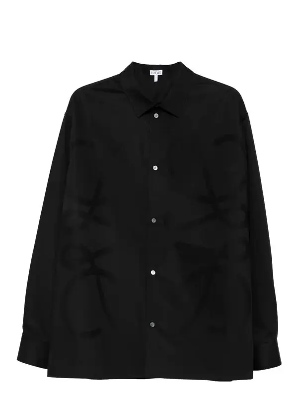 Loewe Embossed Logo Shirt - Black