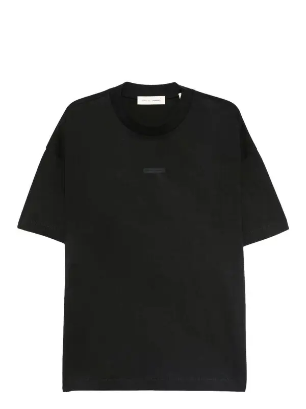 Fear Of God Logo-plaque Cotton T-shirt - Black