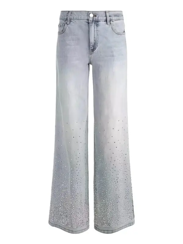 Alice + Olivia Embellished Jeans - Grey