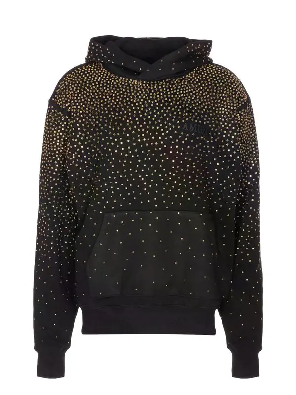 Amiri Crystal-embellished Hoodie - Black