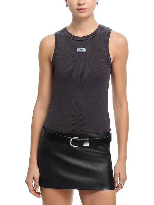 Ksubi Badge Origin Tank Washed Tee - Black
