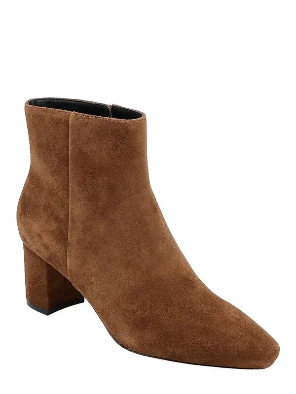 L'Agence Melanie Ankle Boots - Caramel Suede