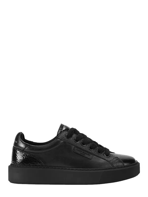 Kurt Geiger Albion Leopard Print Suede Sneakers - Black