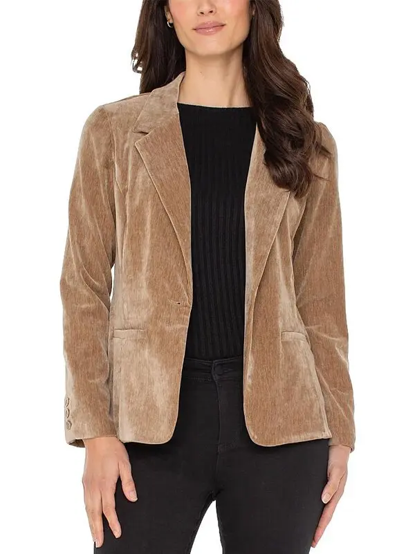LIVERPOOL Single Button Blazer - Harvest Khaki