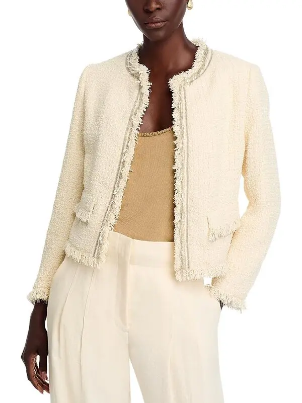 Kobi Halperin Lando Fringe Trimmed Jacket - Ivory