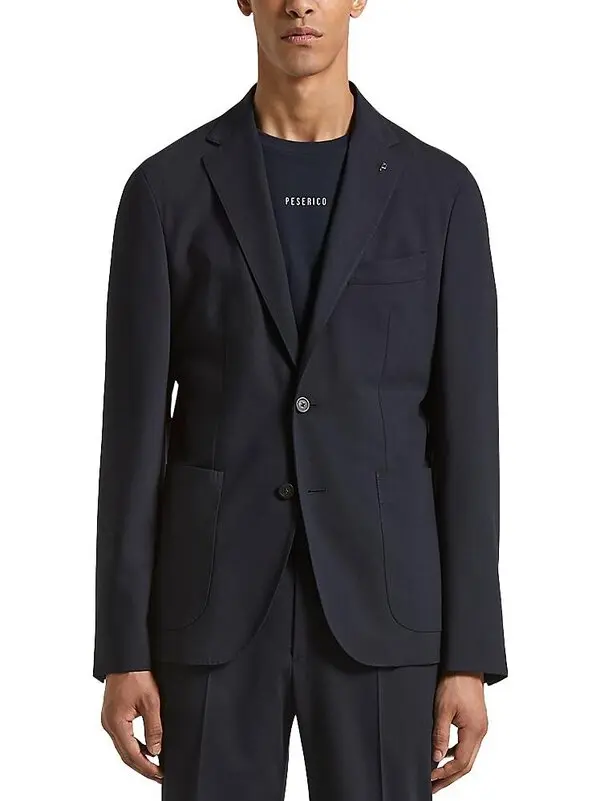 Peserico Regular Fit Suit Jacket - Midnight Blue