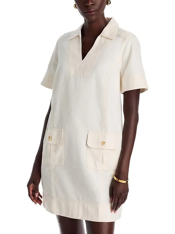 Tommy Bahama Utility Twill Shirt Dress - Coconut