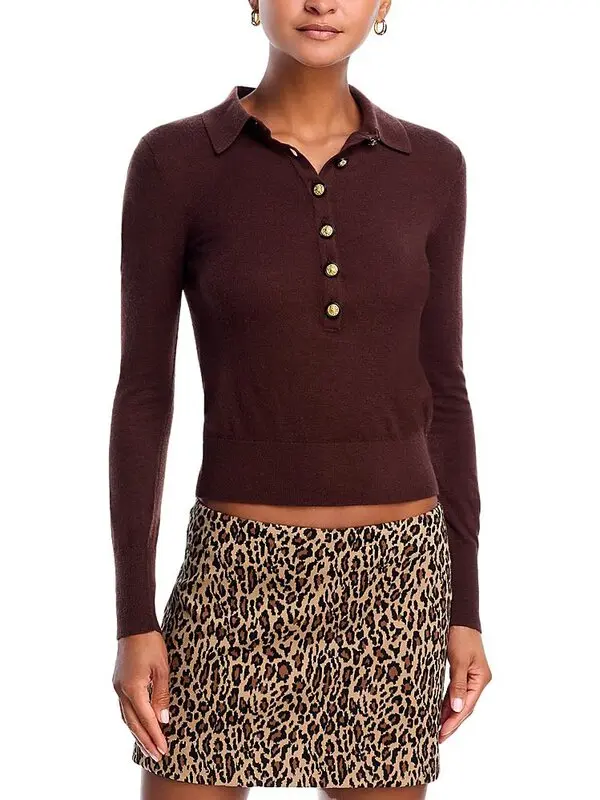 L'Agence Sterling Collared Sweater Exclusive - Chocolate