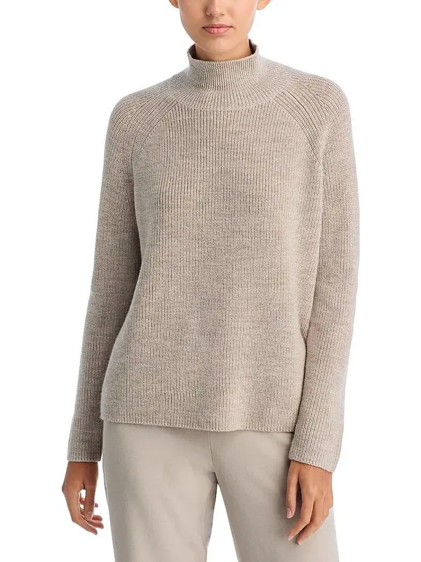 Eileen Fisher Merino Wool Turtleneck Sweater - Mpoat