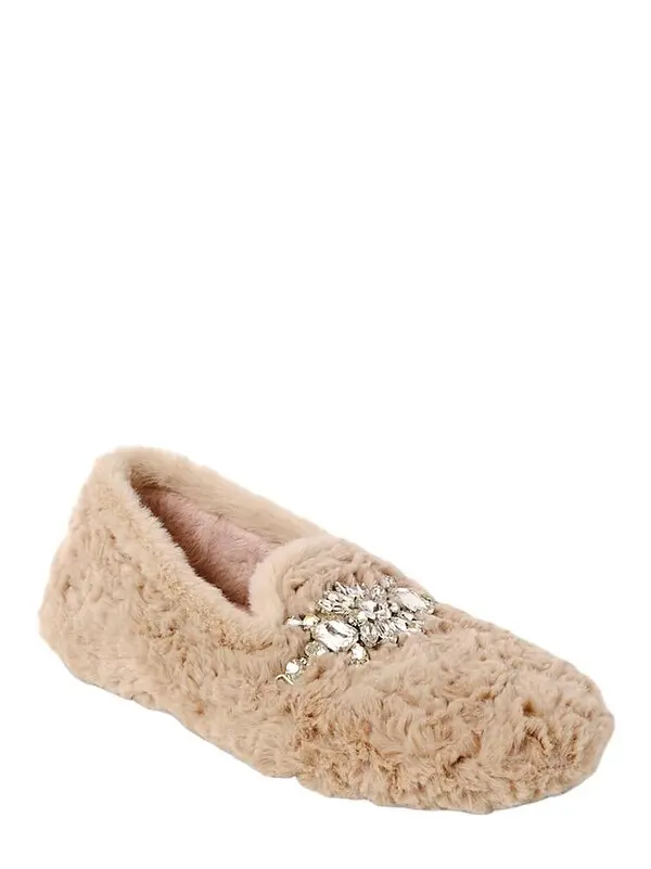 Free People Slumber Party Loafer Slippers - Parchment
