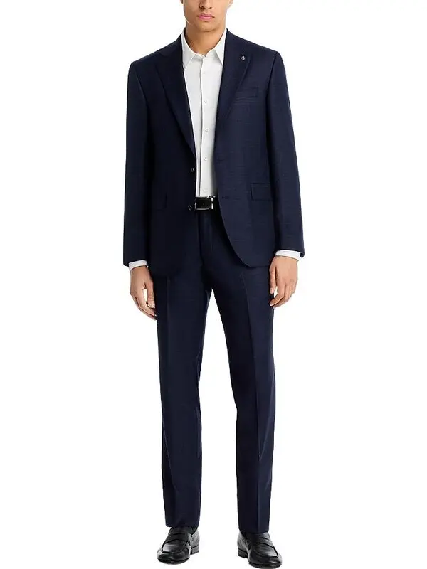 JACK VICTOR Esprit Regular Fit Woven Textured Suit - Navy