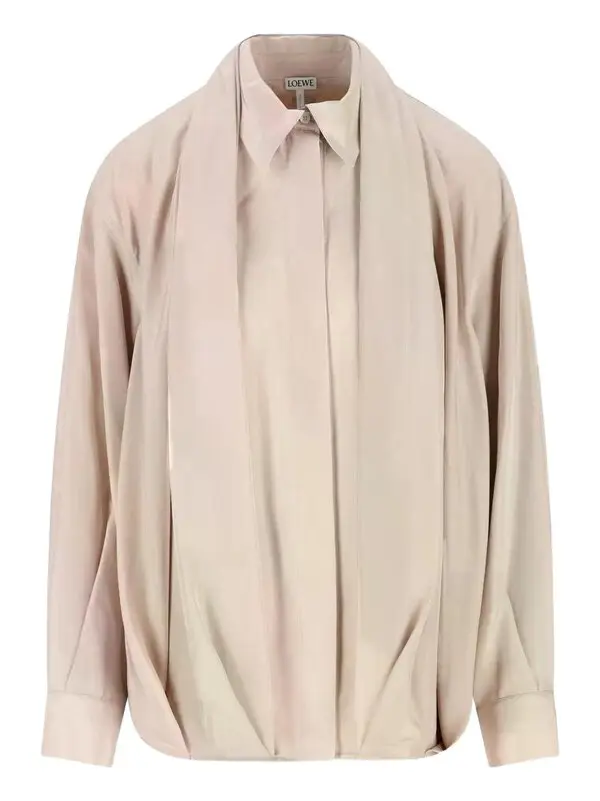 Loewe Draped-collar Shirt - Pink