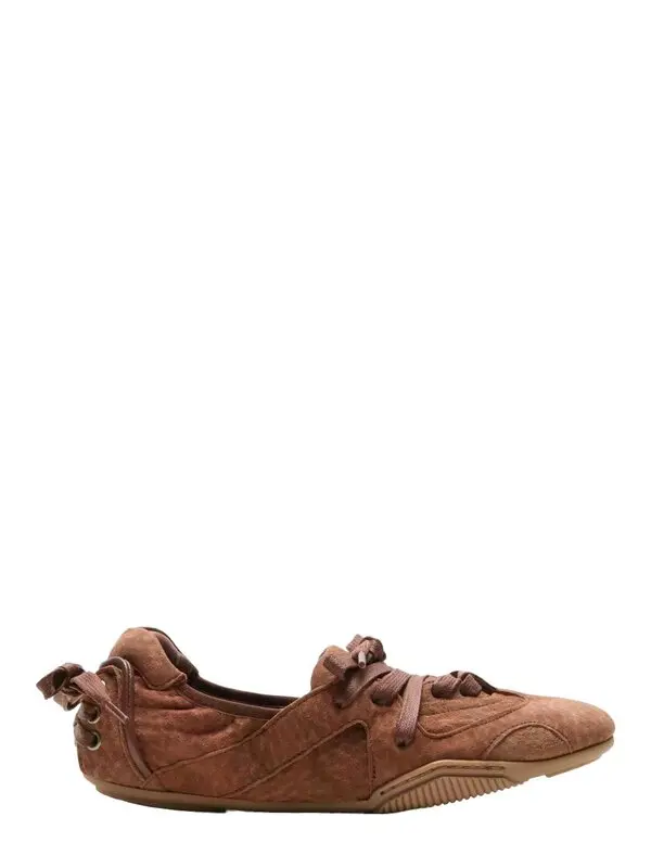 Acne Studios Lace-up Leather Sneakers - Brown