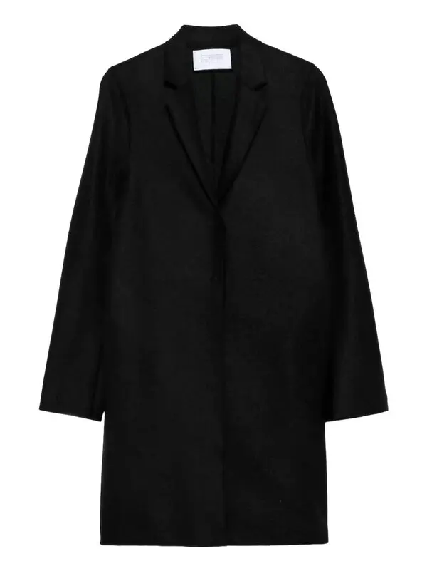 Harris Wharf London Cocoon Virgin-wool Coat - Black