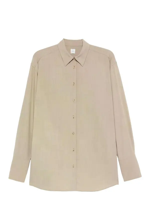 TOTEME Classic Tuxedo Button-down Shirt - Neutrals