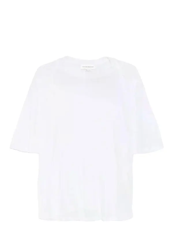 Victoria Beckham Drape Sleeve T-shirt - White