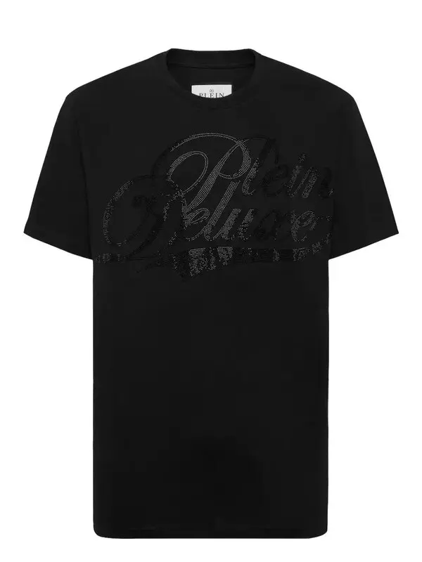 Philipp Plein Crystal-logo T-shirt - Black