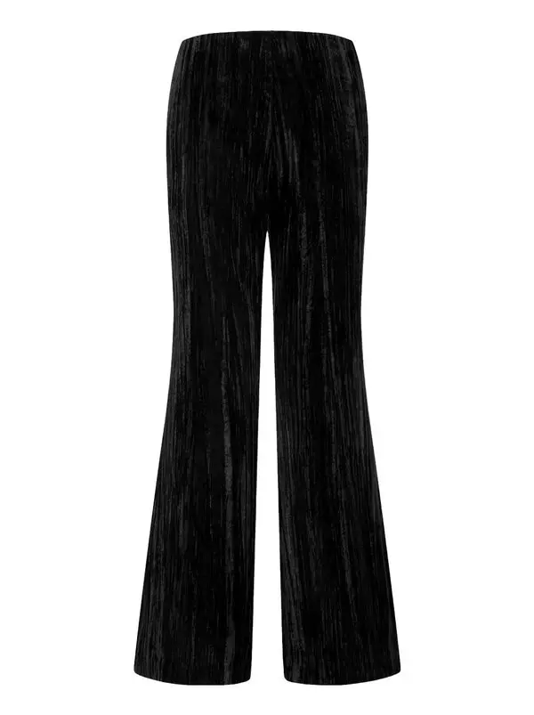 STUDIO TOMBOY Zip-fastening Velvet Trousers - Black