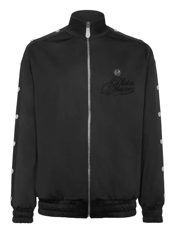 Philipp Plein Button-detail Track Jacket - Black