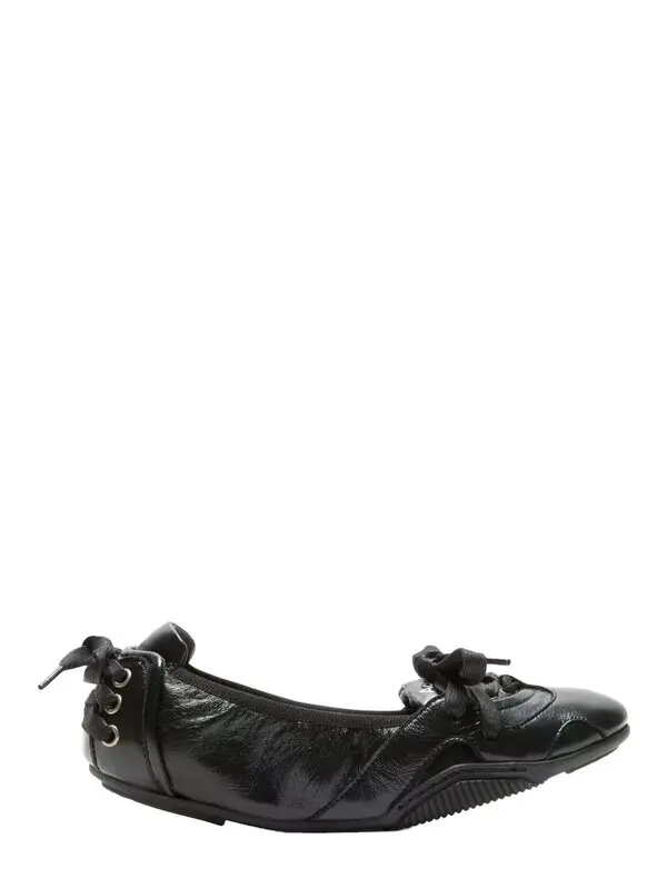 Acne Studios Leather Lace-up Sneakers - Black