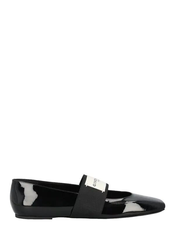 Givenchy Patent-leather Band Ballerinas - Black