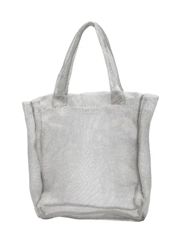 THE ROW Mini Imogen Mesh Tote Bag - Silver