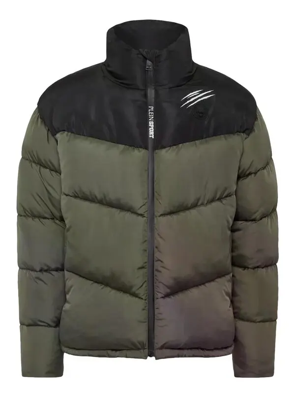 PLEIN SPORT Logo-patch Puffer Jacket - 65 Military