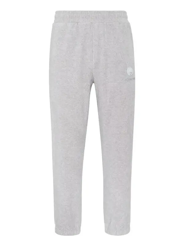 PLEIN SPORT Logo-patch Elasticated-cuff Joggers - Grey