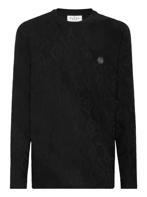 Philipp Plein Jacquard Crest T-shirt - Black